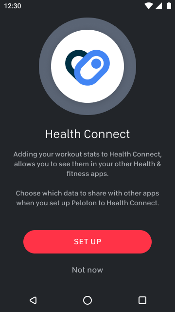 Android® Health Connect mit der Peloton App
