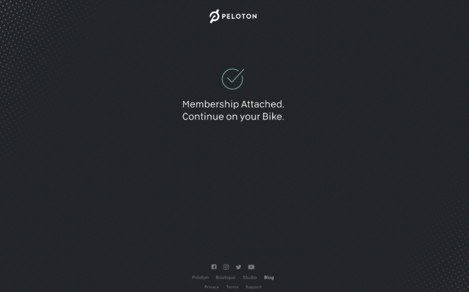 Activating Your Peloton Product and Membership
