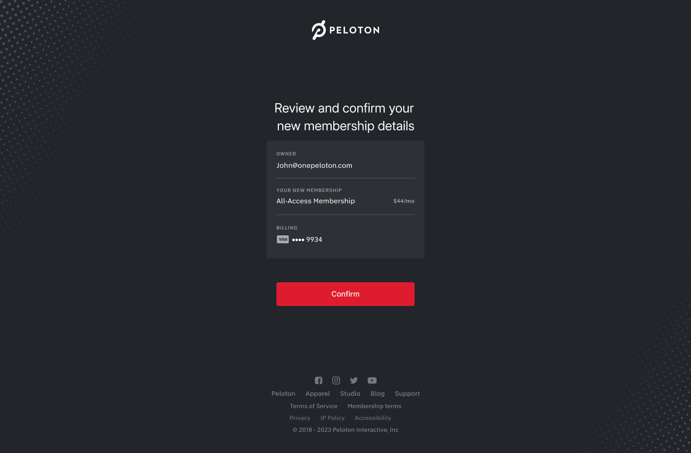 Aktiviere dein Peloton-Produkt und deine Peloton-Mitgliedschaft