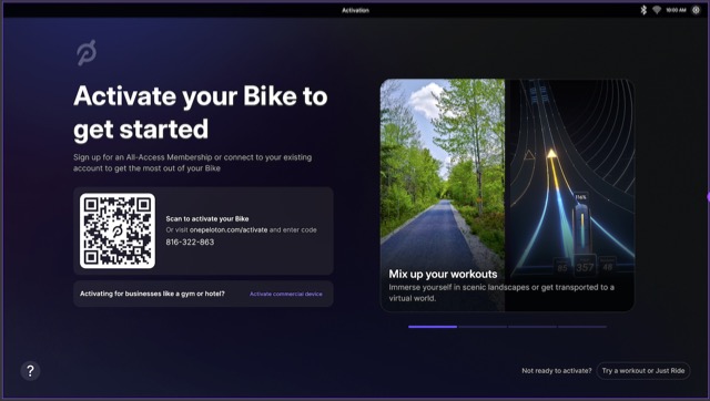 Peloton Software : How to Activate Your Peloton Product and Membership
