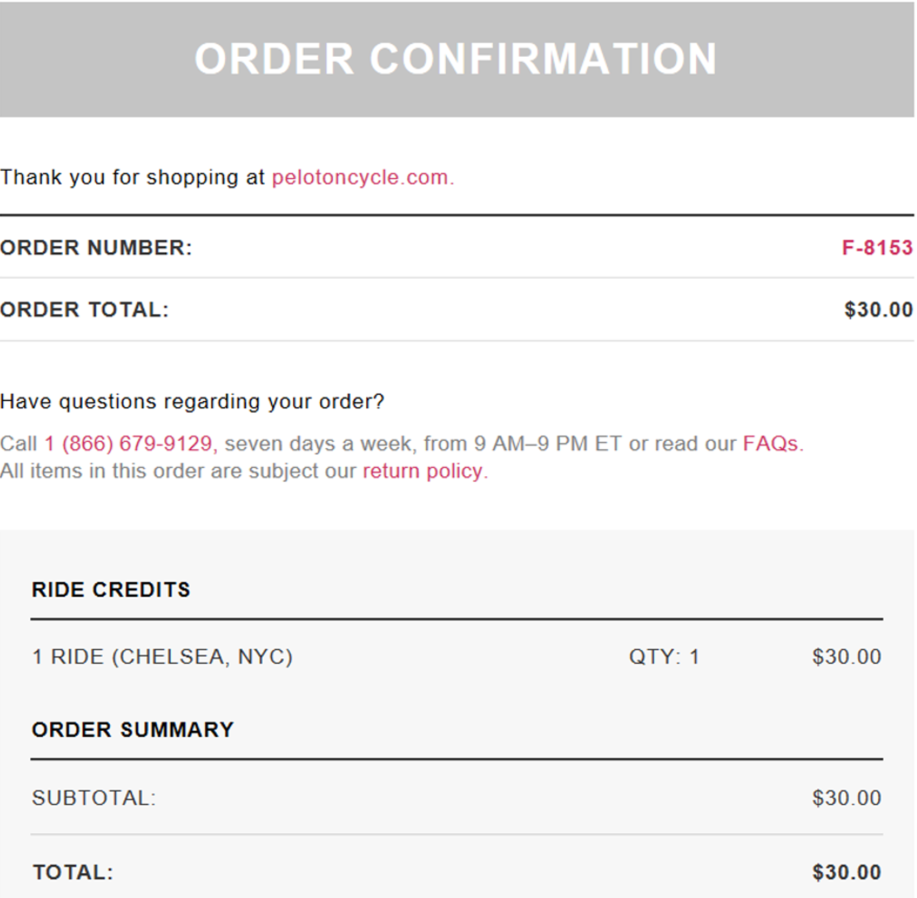 Peloton Account: Insurance and/or Employer Reimbursement
